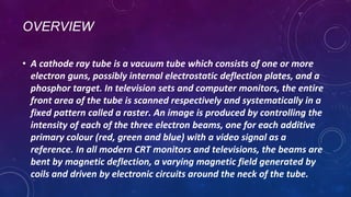 Cathod ray tube ppt | PPTX