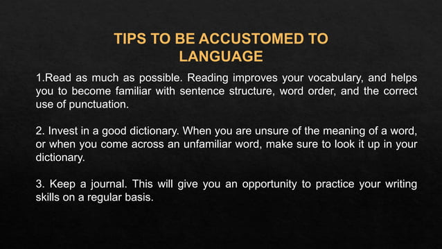 ENGLISH LANGUAGE ACQUISITION SKILLS BASICS | PPT