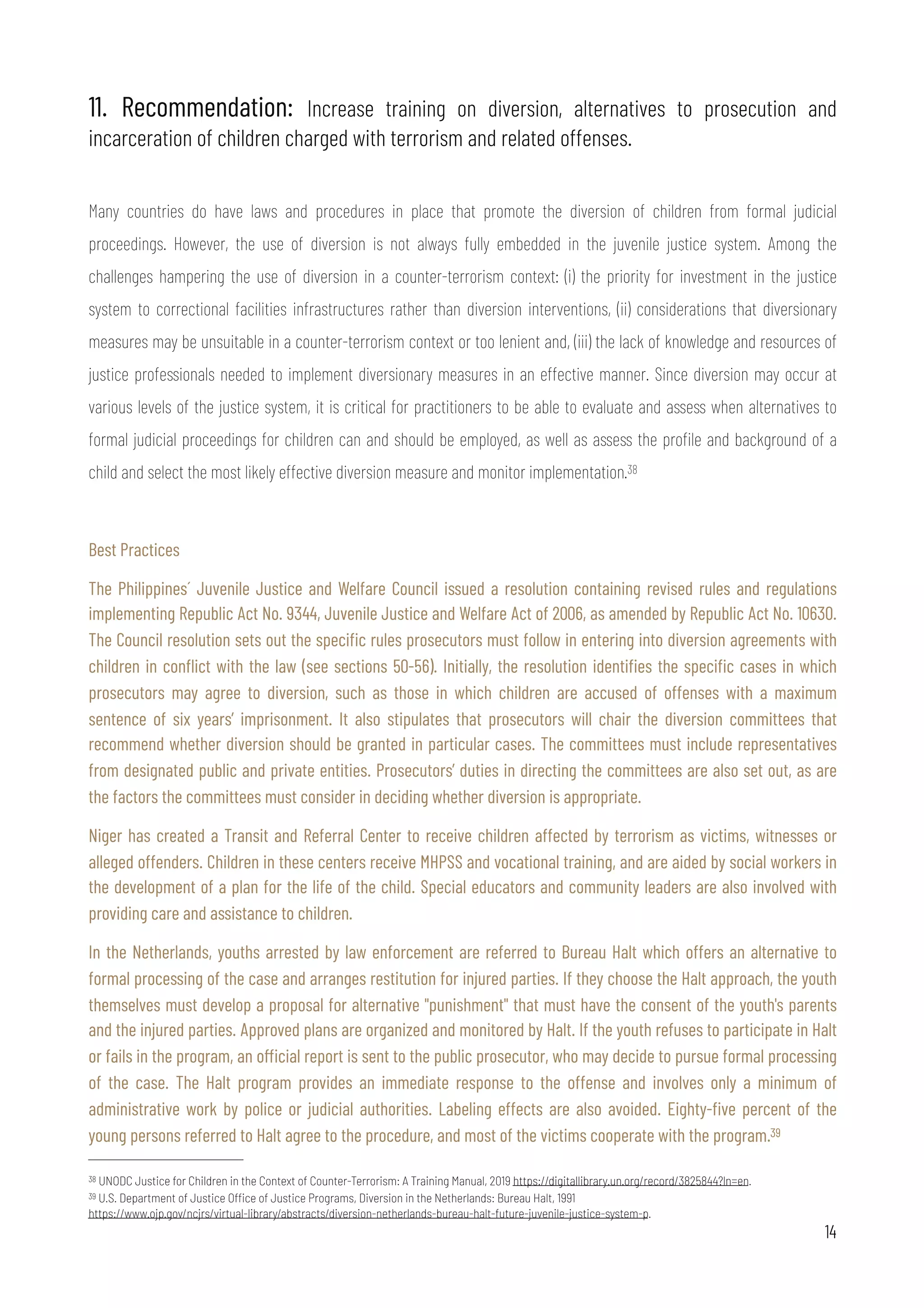 Investigation and Prosecution of Children in a Counter-Terrorism ...