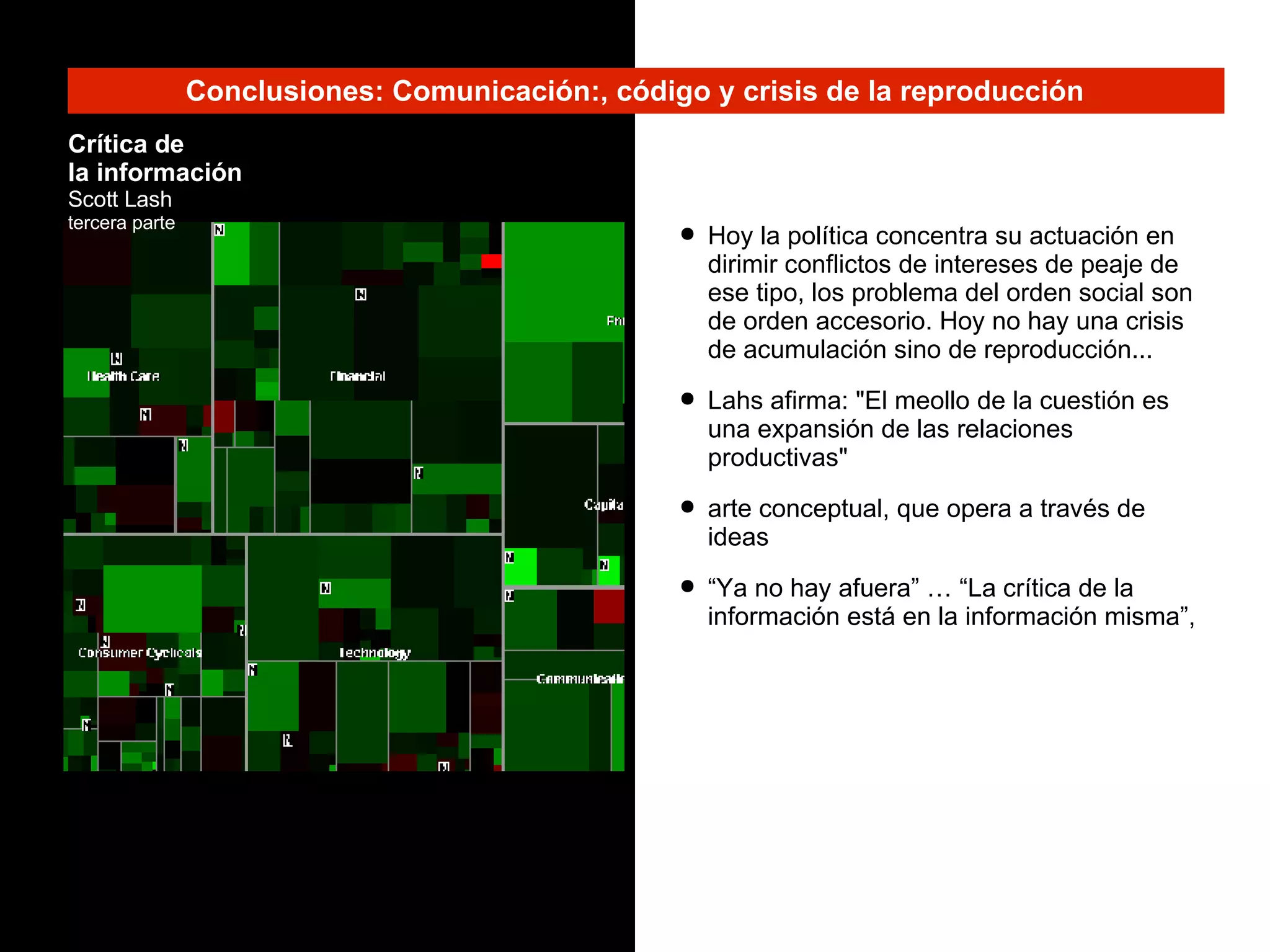 Crítica de la información. Scott Lash. Notas | PPT
