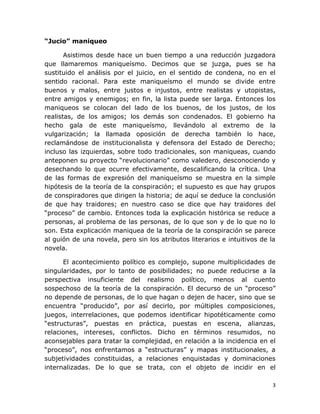 Crítica al esquematismo maniqueo | PDF