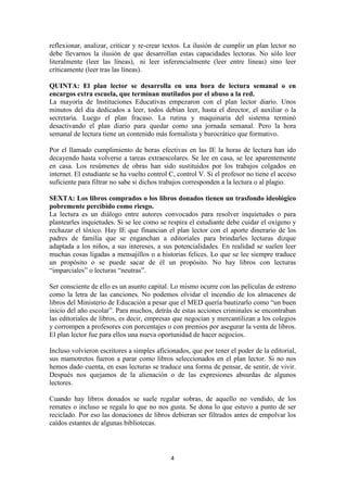 Plan Lector | PDF