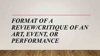 Critique paper in English for Academic and Profession Purposes | PPTX
