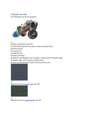 Crt lcd | DOCX | Consumer Electronics | Technology & Computing