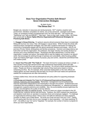 Stress Doc Handouts | PDF
