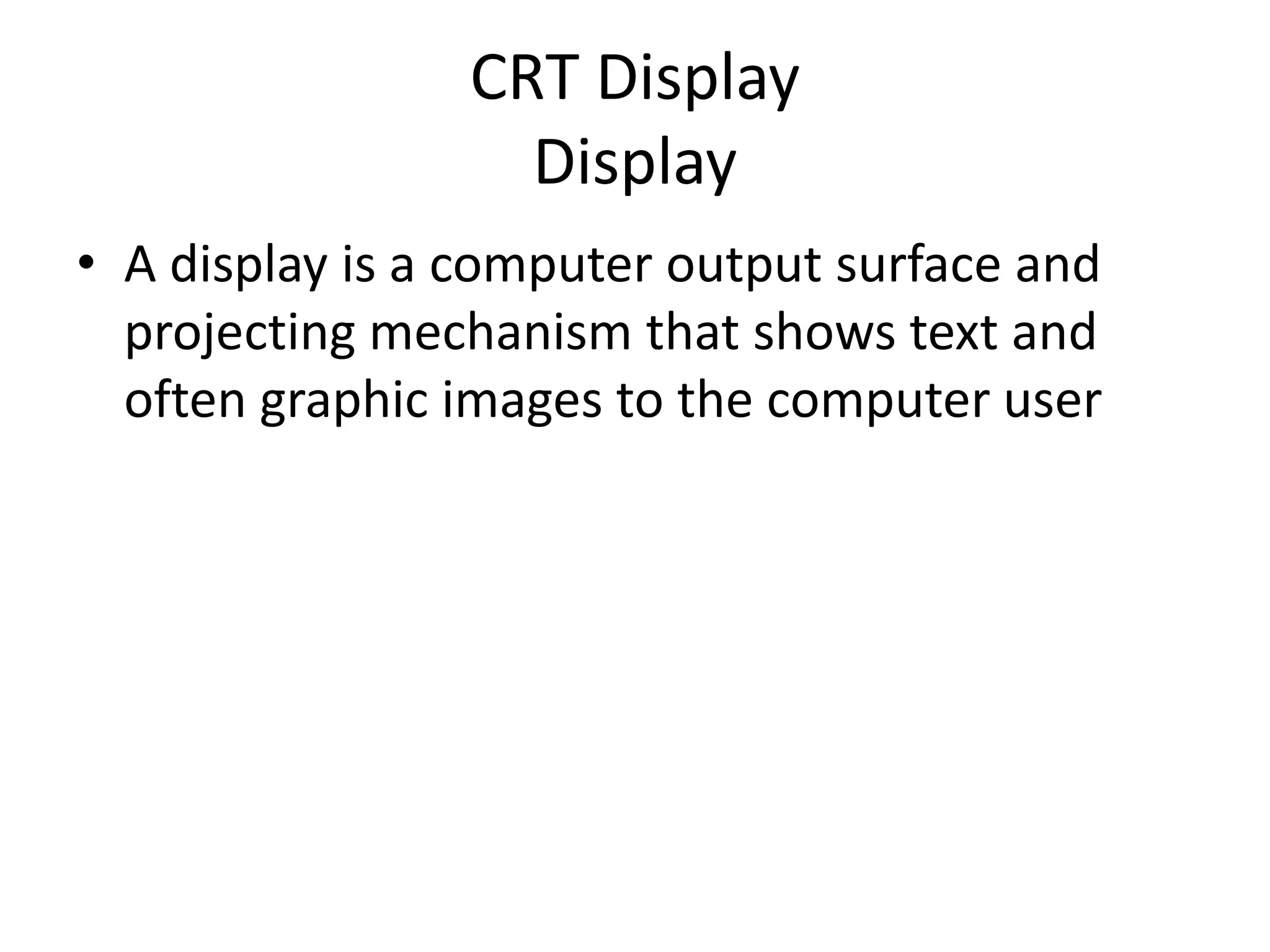 Crt moniters. | PPT