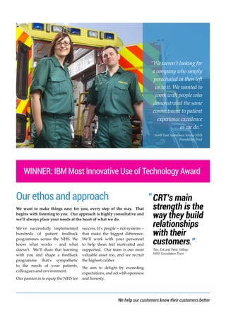 See how real-time patient feedback is helping the NHS | PDF