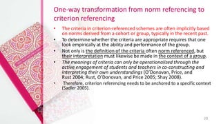 Criterion-referenced and norm-referenced assessments: compatibility and ...