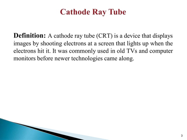 Computer Graphics Cathode Ray Tube (CRT) technology | PDF | Physics ...