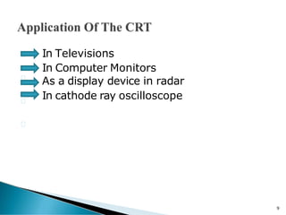 Computer Graphics Cathode Ray Tube (CRT) technology | PDF