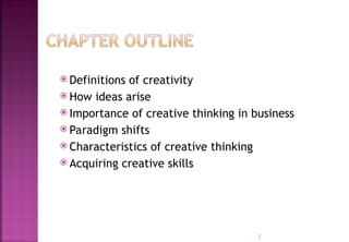 Creative Thinking Ch01 Importance....ppt