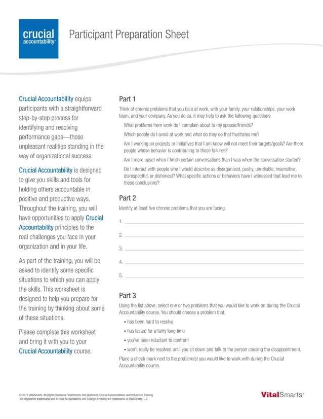 Crucial accountability-preparation-worksheet | PDF