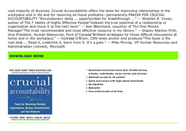 Crucial Accountability: Tools for Resolving Violated Expectations ...