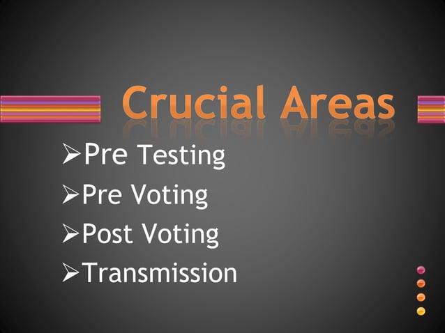 Crucial areas to watch pcos machines new | PPT