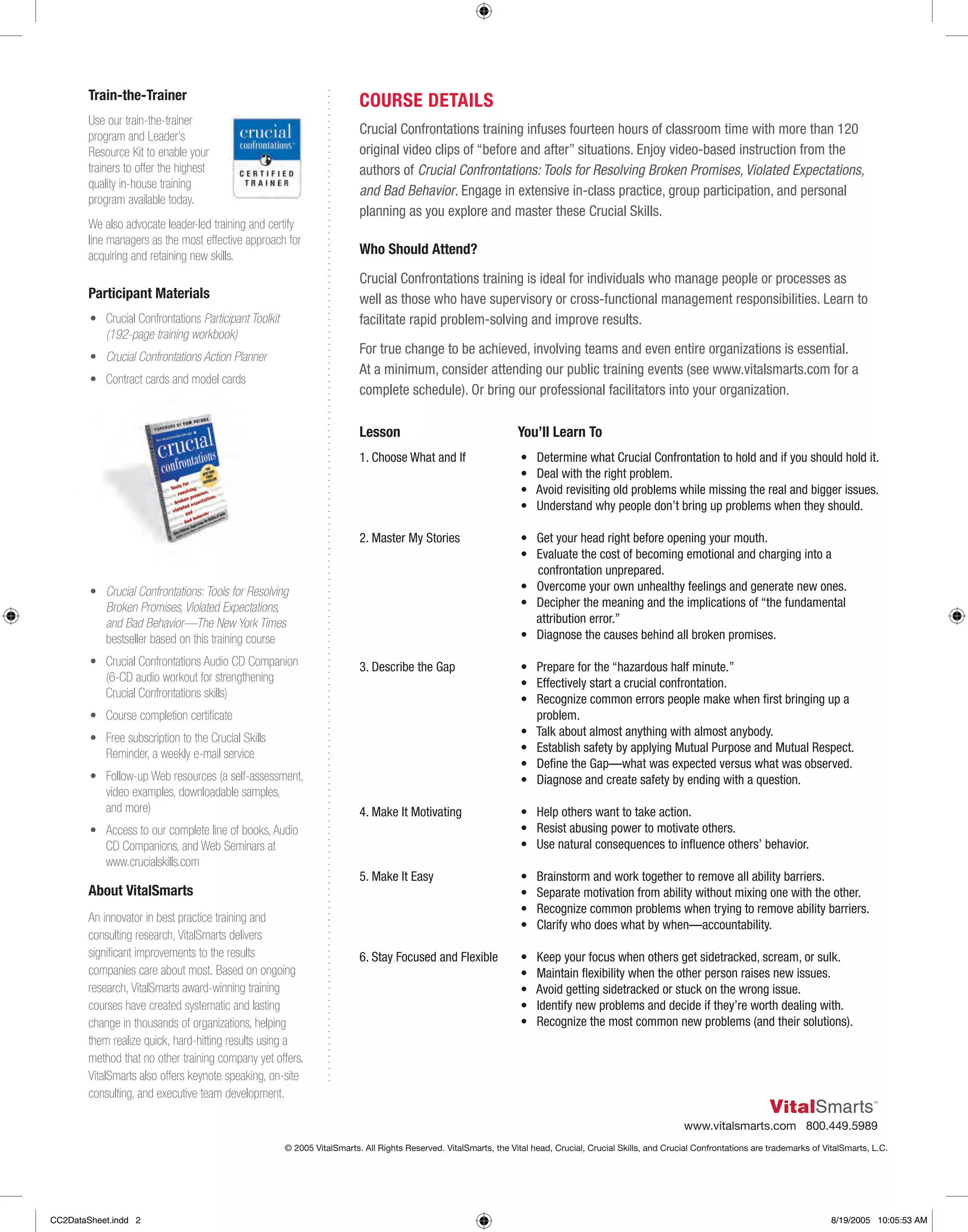 Crucial Confrontations Overview | PDF