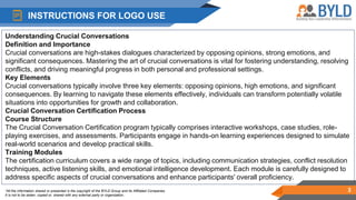 Crucial Conversation Certification India | PPTX