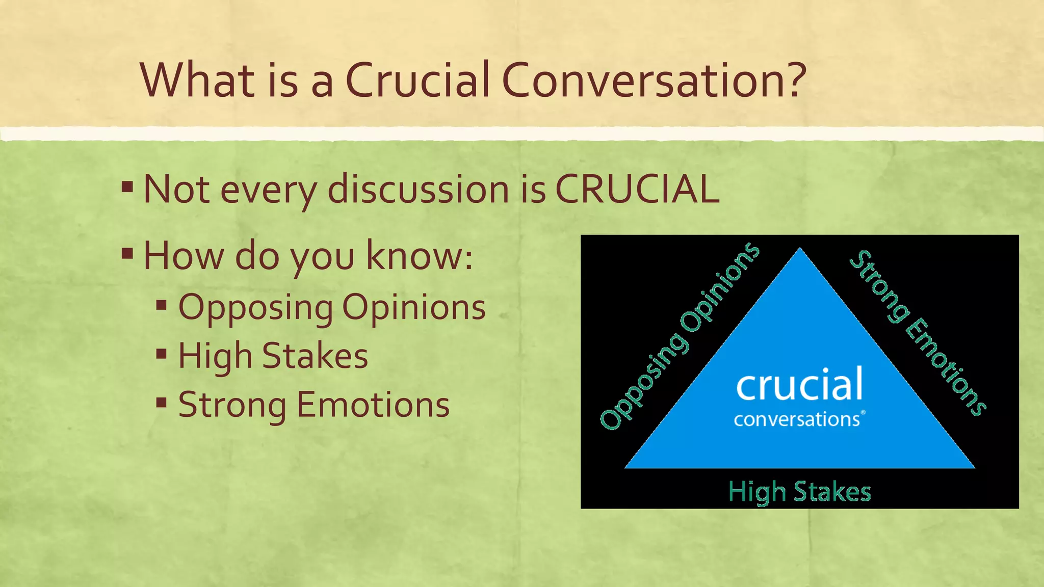 Crucial conversations | PPT