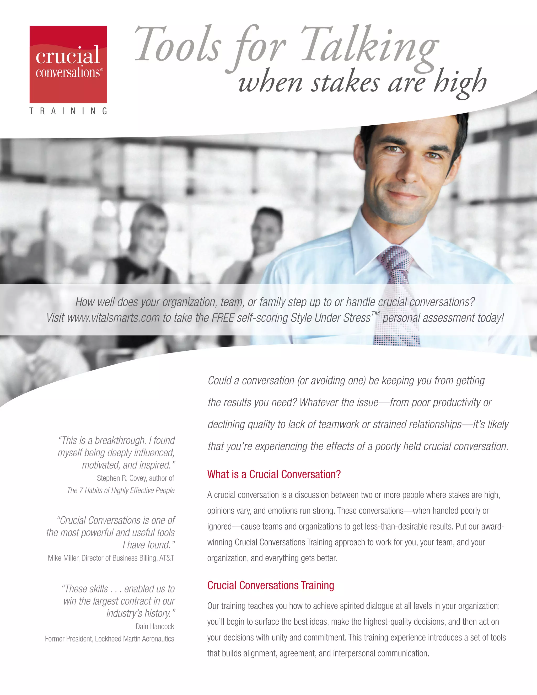 Crucial Conversations Overview | PDF