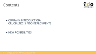 Crucialtec FIDO Deployments and Future Possibilities | PDF