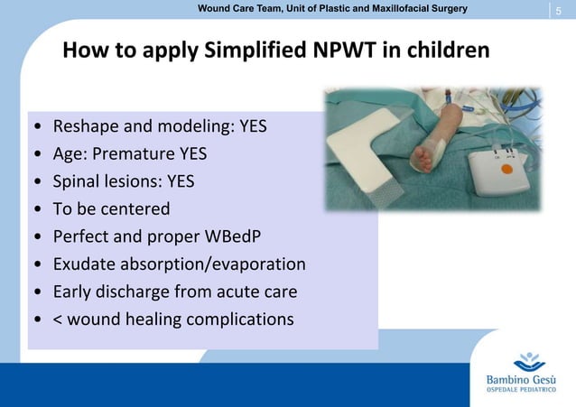 Simplified Canisterless NPWT in Children | PPT