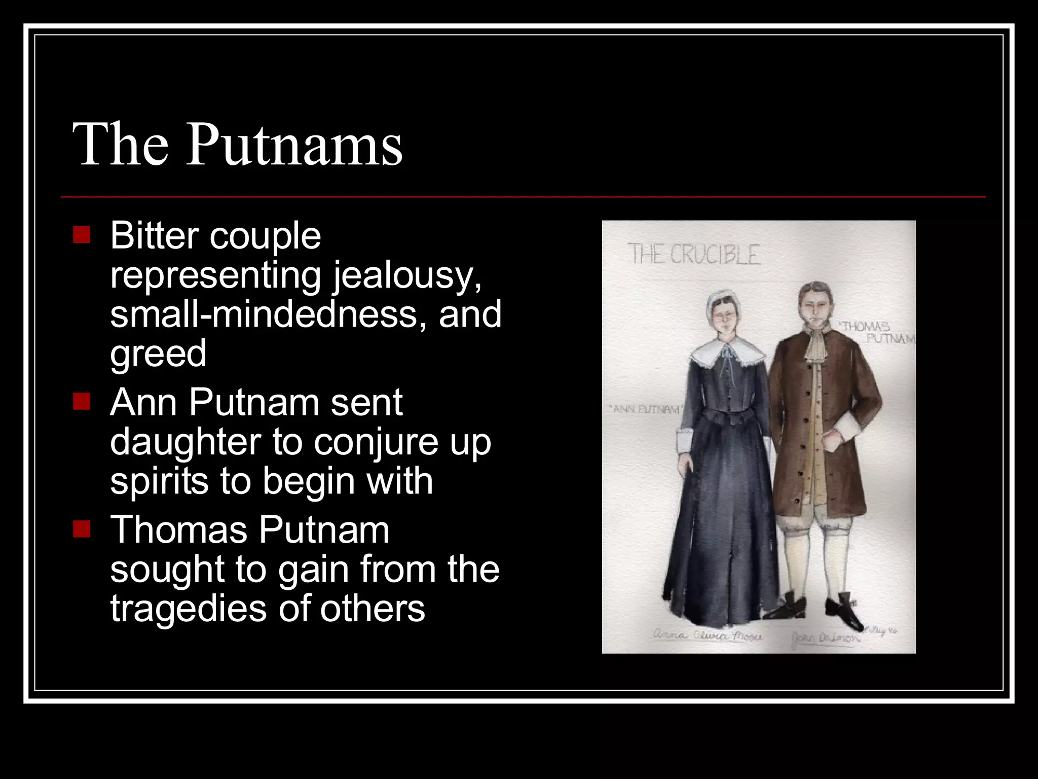 Crucible Characters | PPT