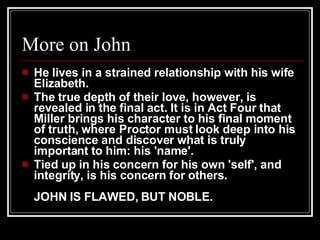 Crucible Characters | PPT