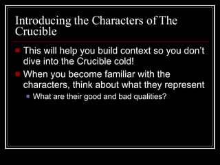 The Crucible Characters