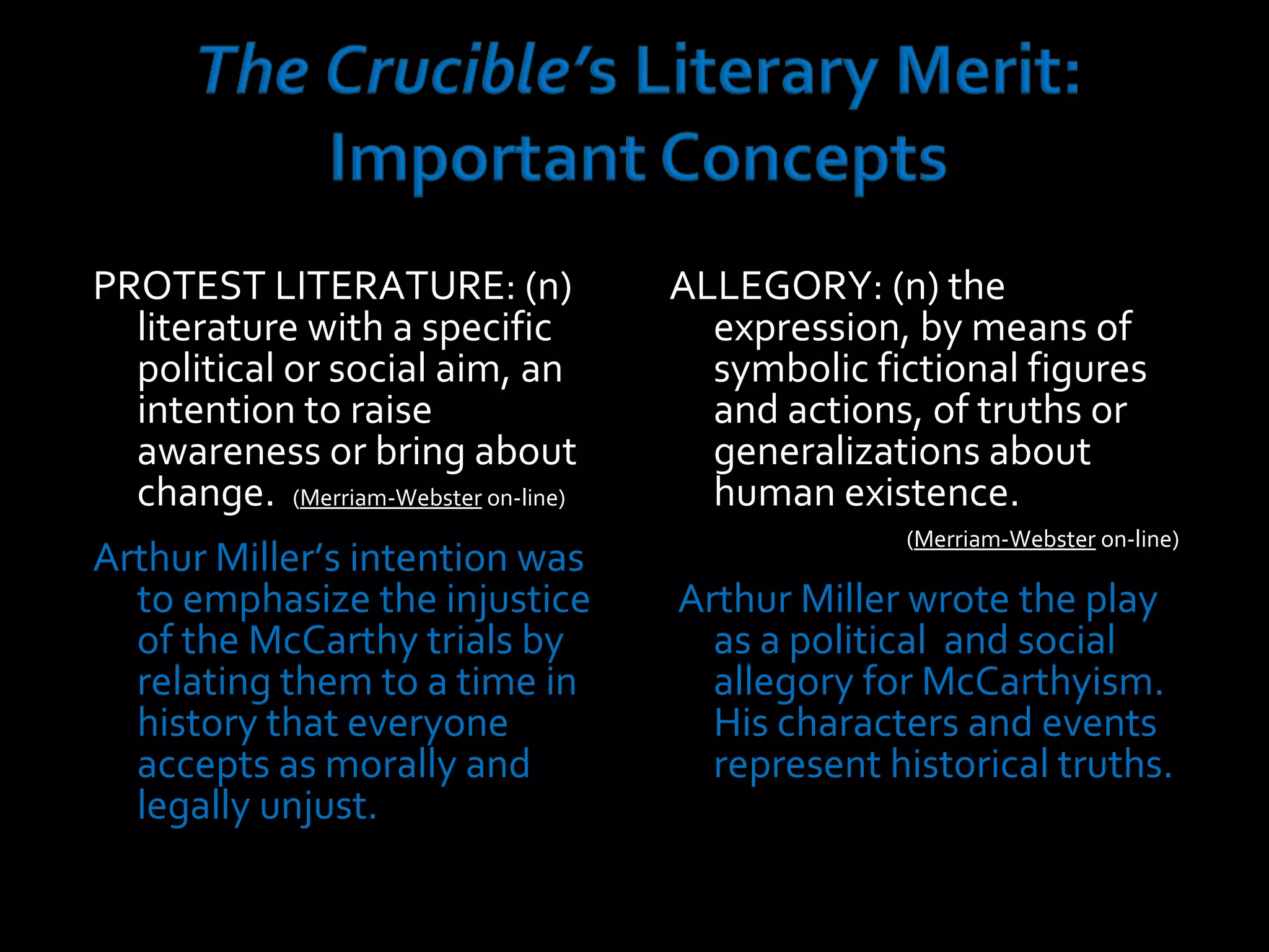 The Crucible: Historical Context | PPT