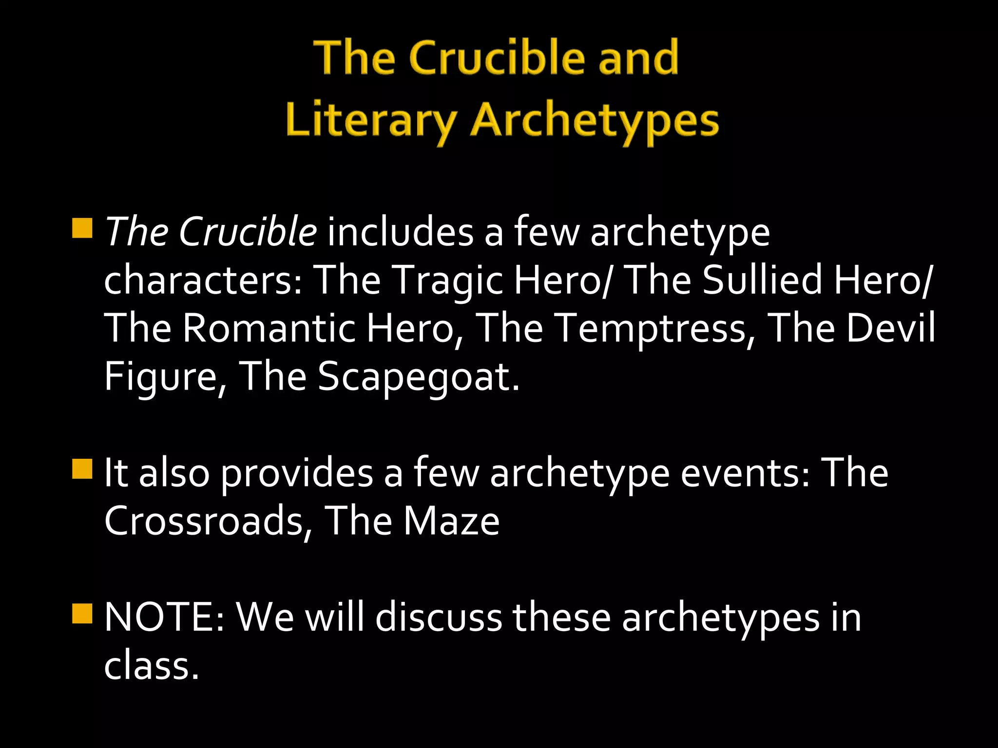 The Crucible: Historical Context | PPT