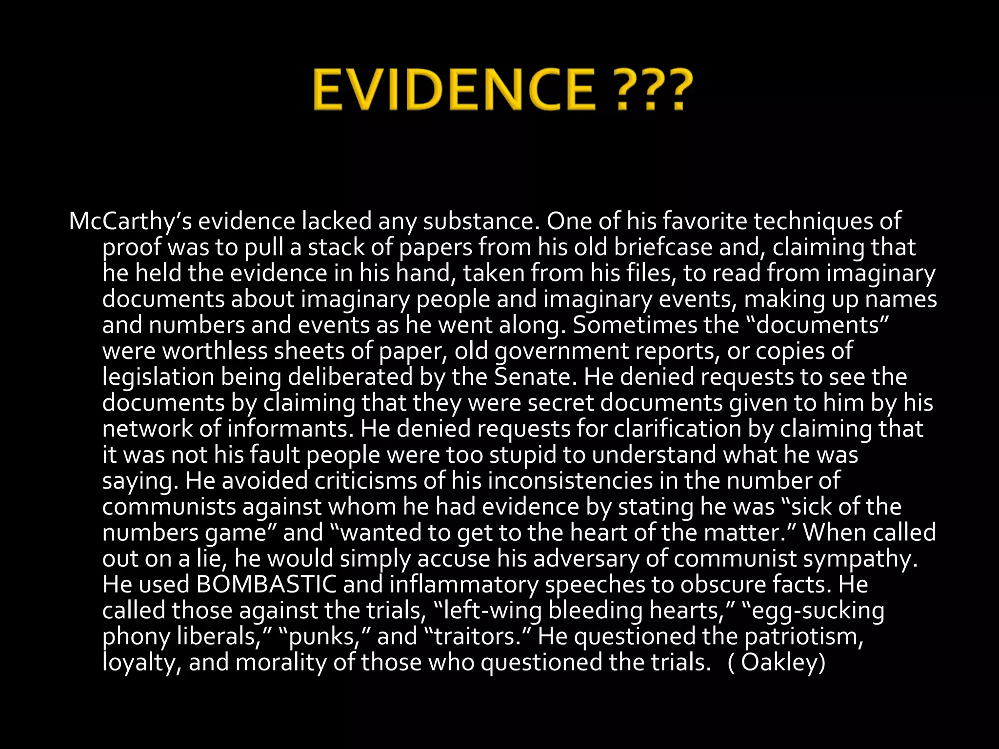 The Crucible: Historical Context | PPT