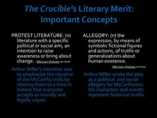 The Crucible: Historical Context | PPT