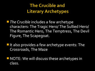 The Crucible: Historical Context | PPT