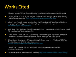 The Crucible: Historical Context | PPT