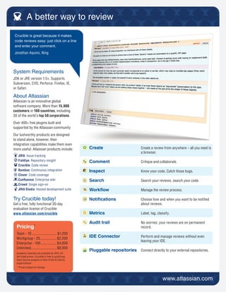 Crucible Product Overview | PDF