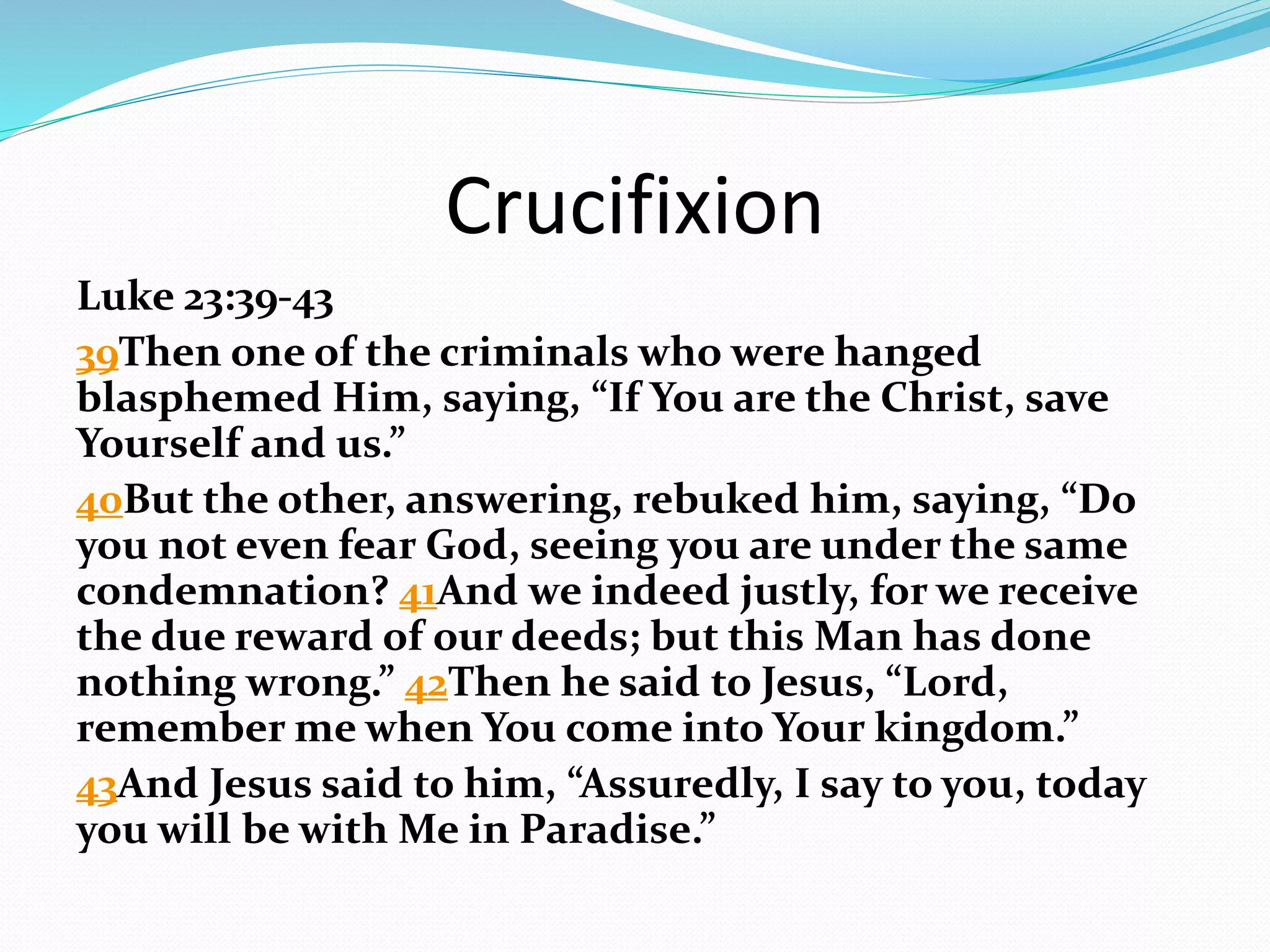 Crucifixion.pptx | Christianity | Religion & Spirituality