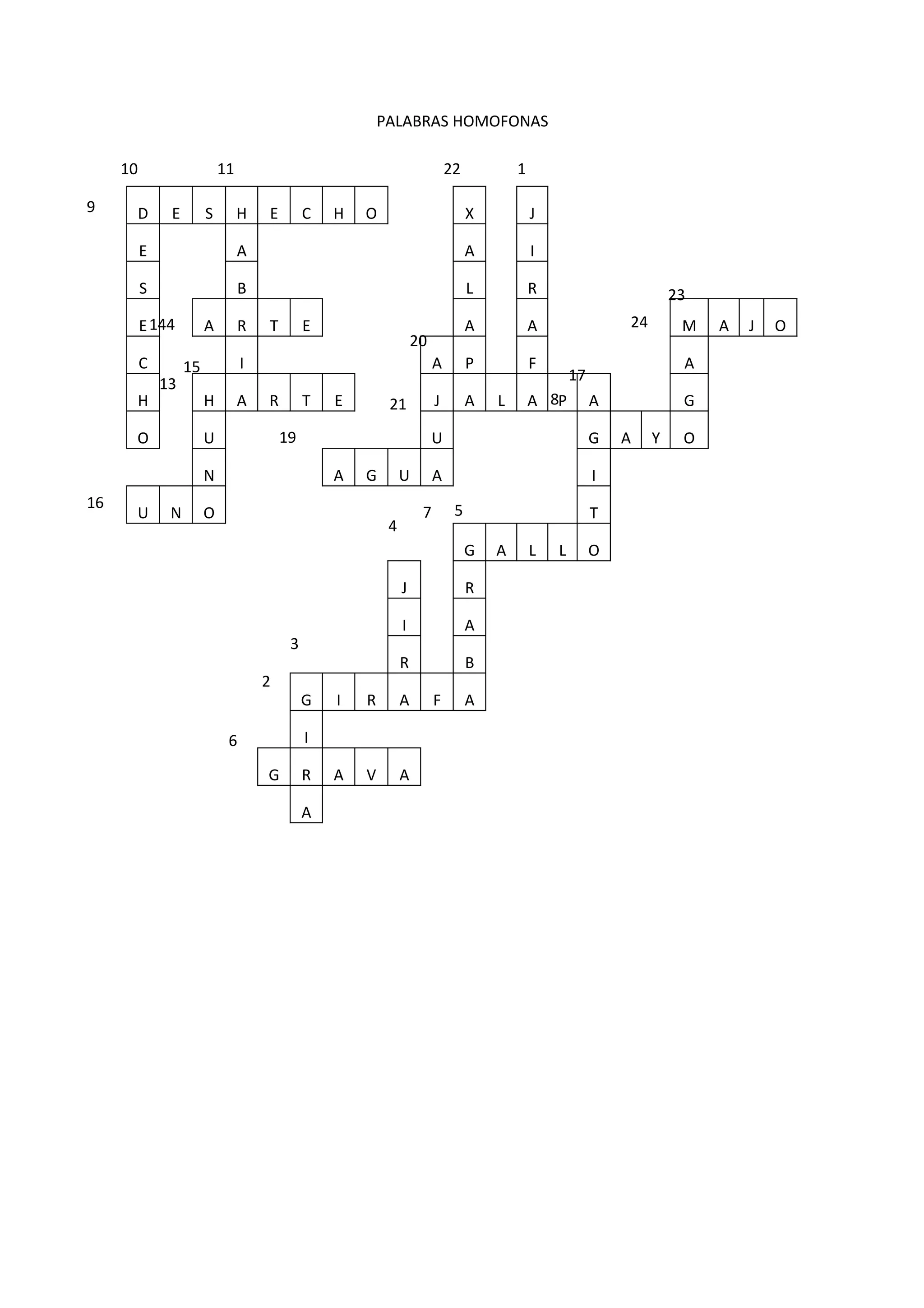 Crucigrama | DOC