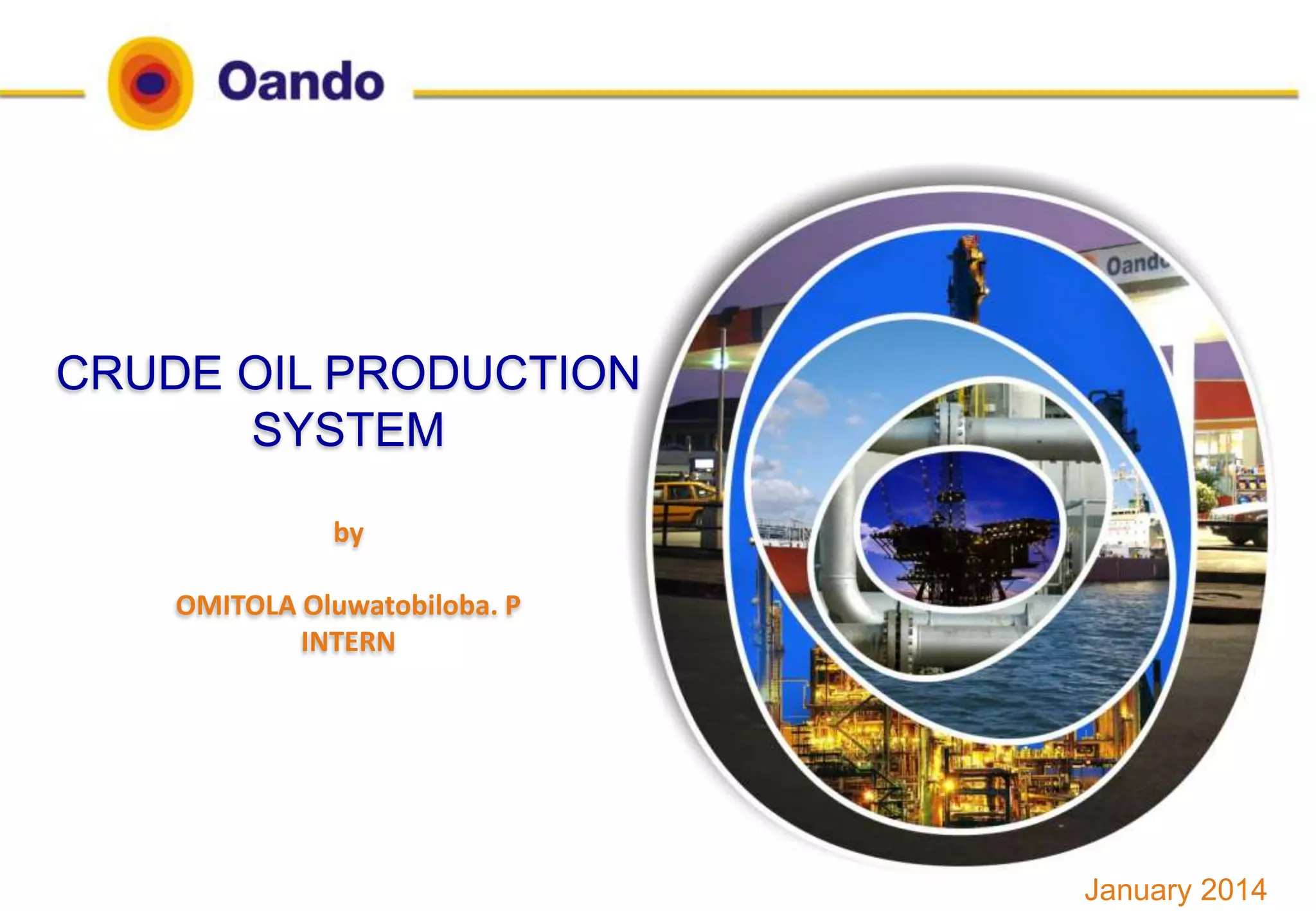 Crude oil Production System | PPTX