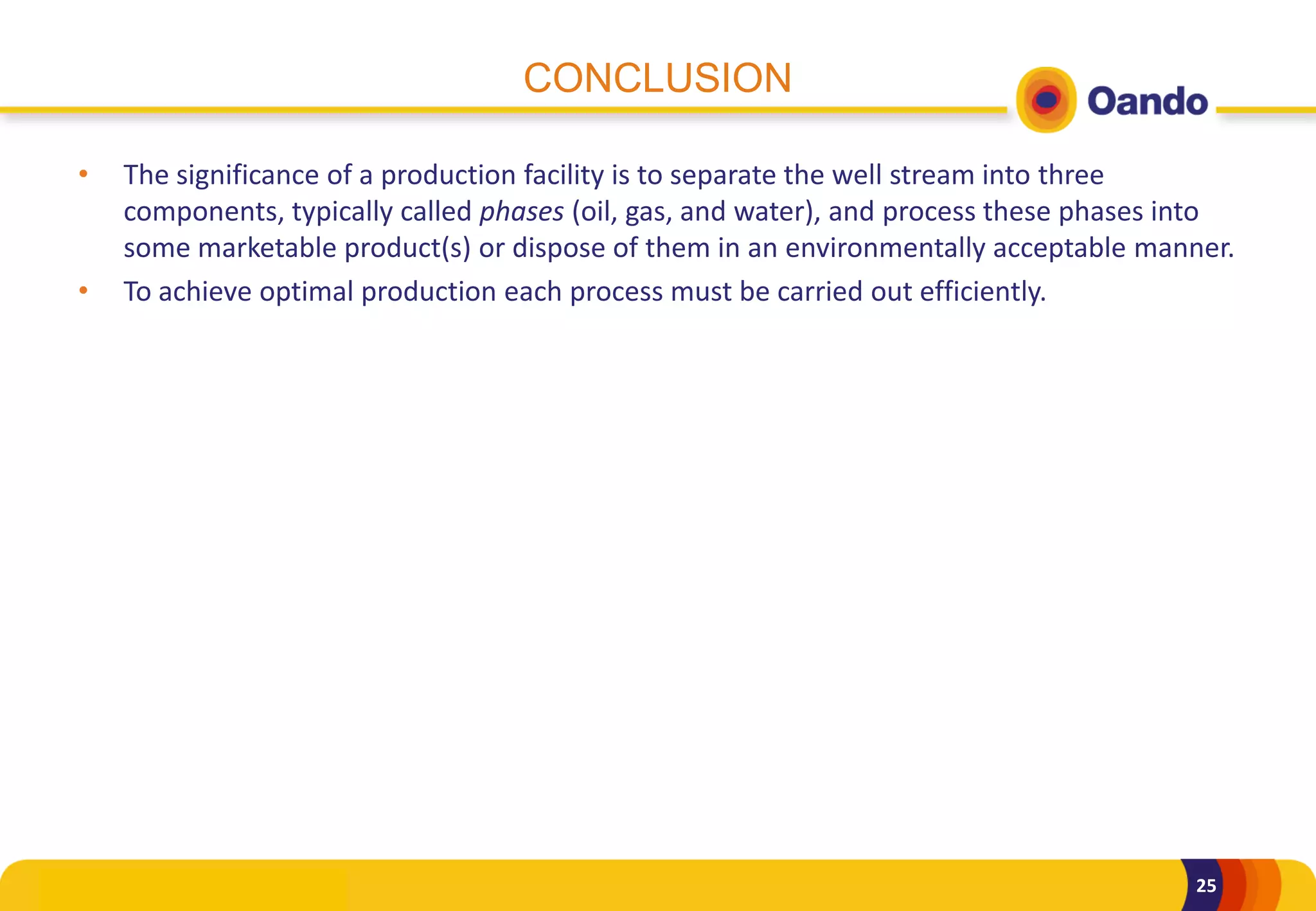 Crude oil Production System | PPTX