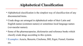Crude Drugs and their classfication.pptx