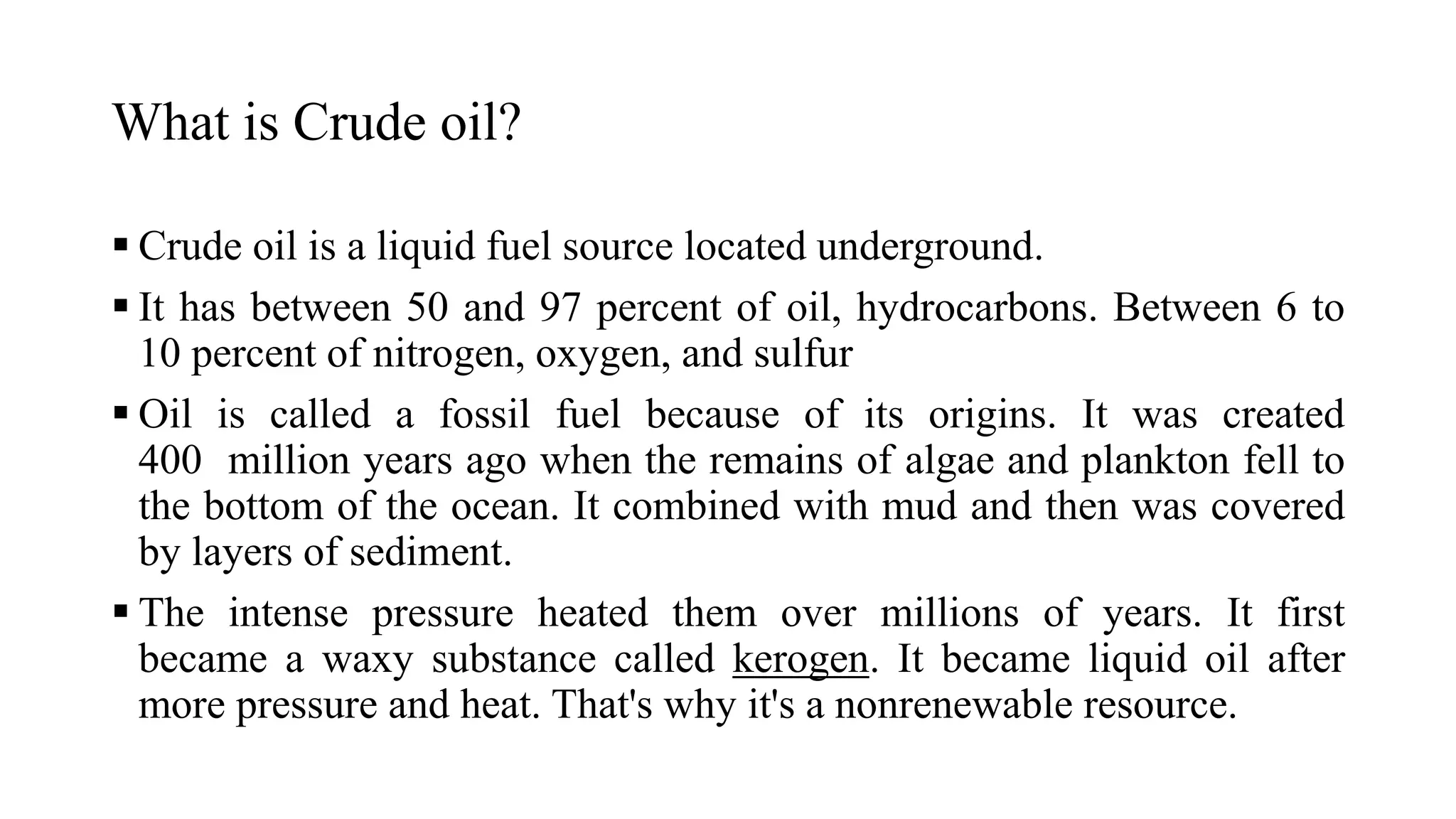 Crude oil analysis | PPTX