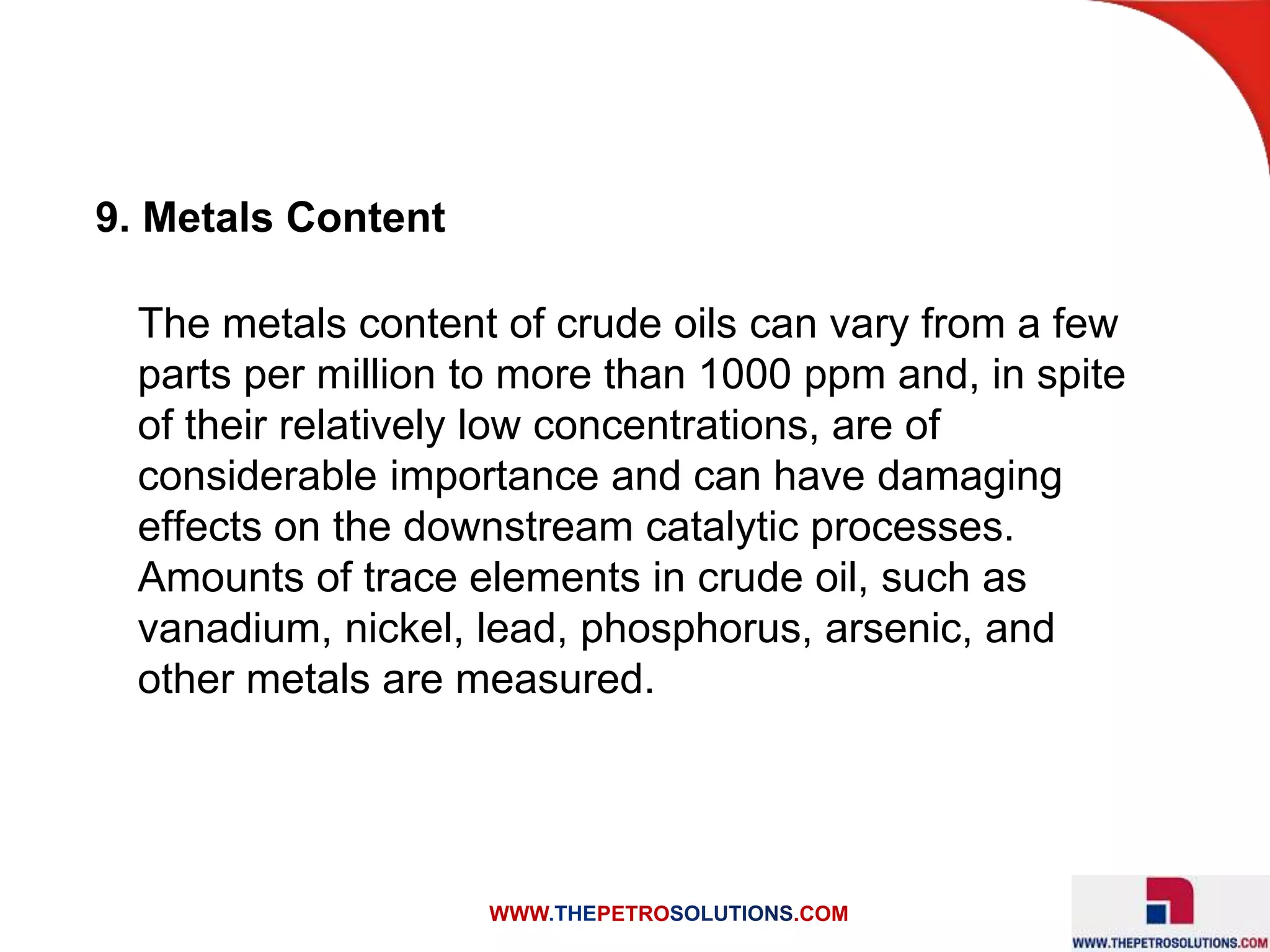 Crude oil assay | PPTX