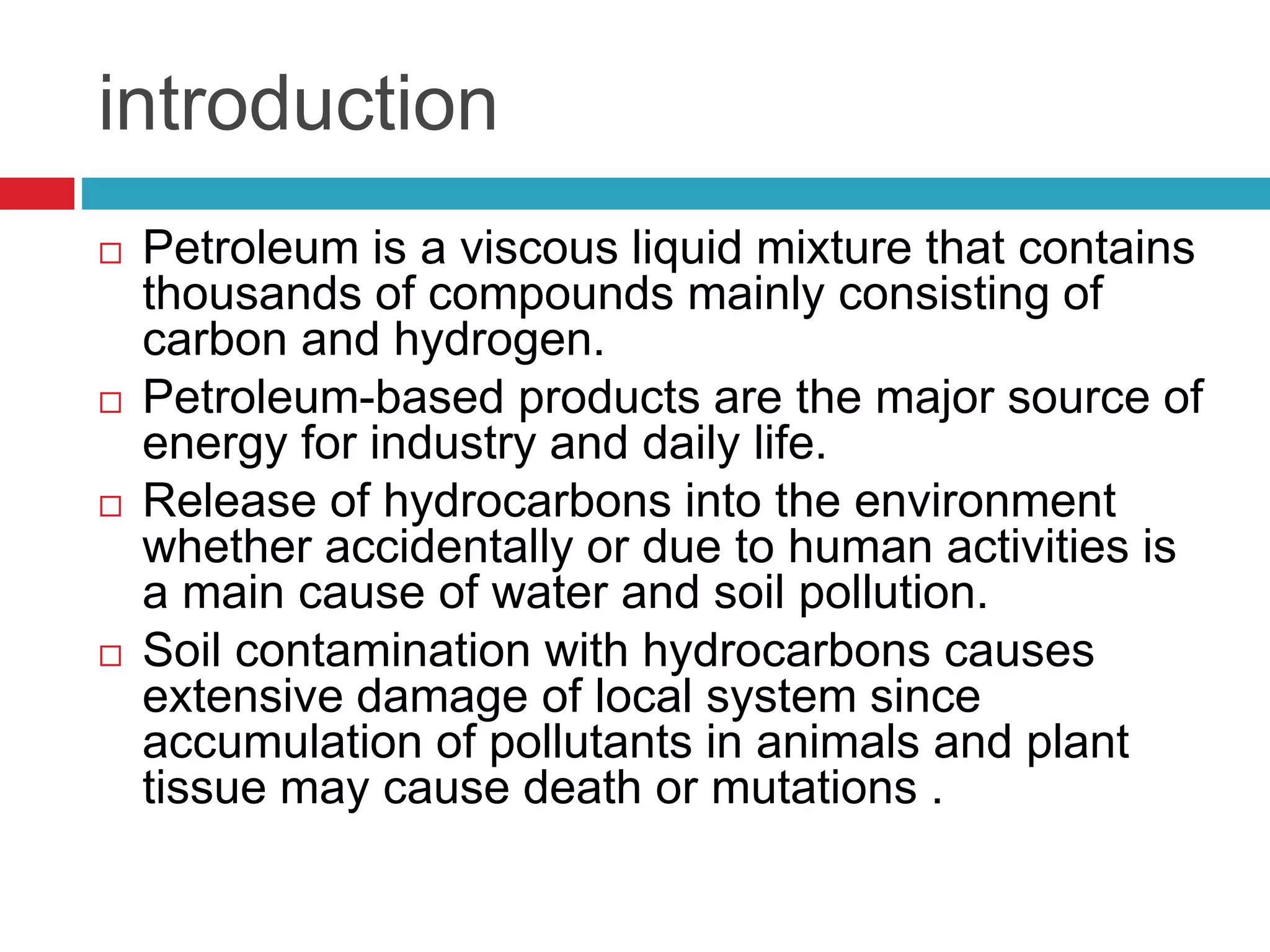 Crude oil degradation by microorganisms | PPTX