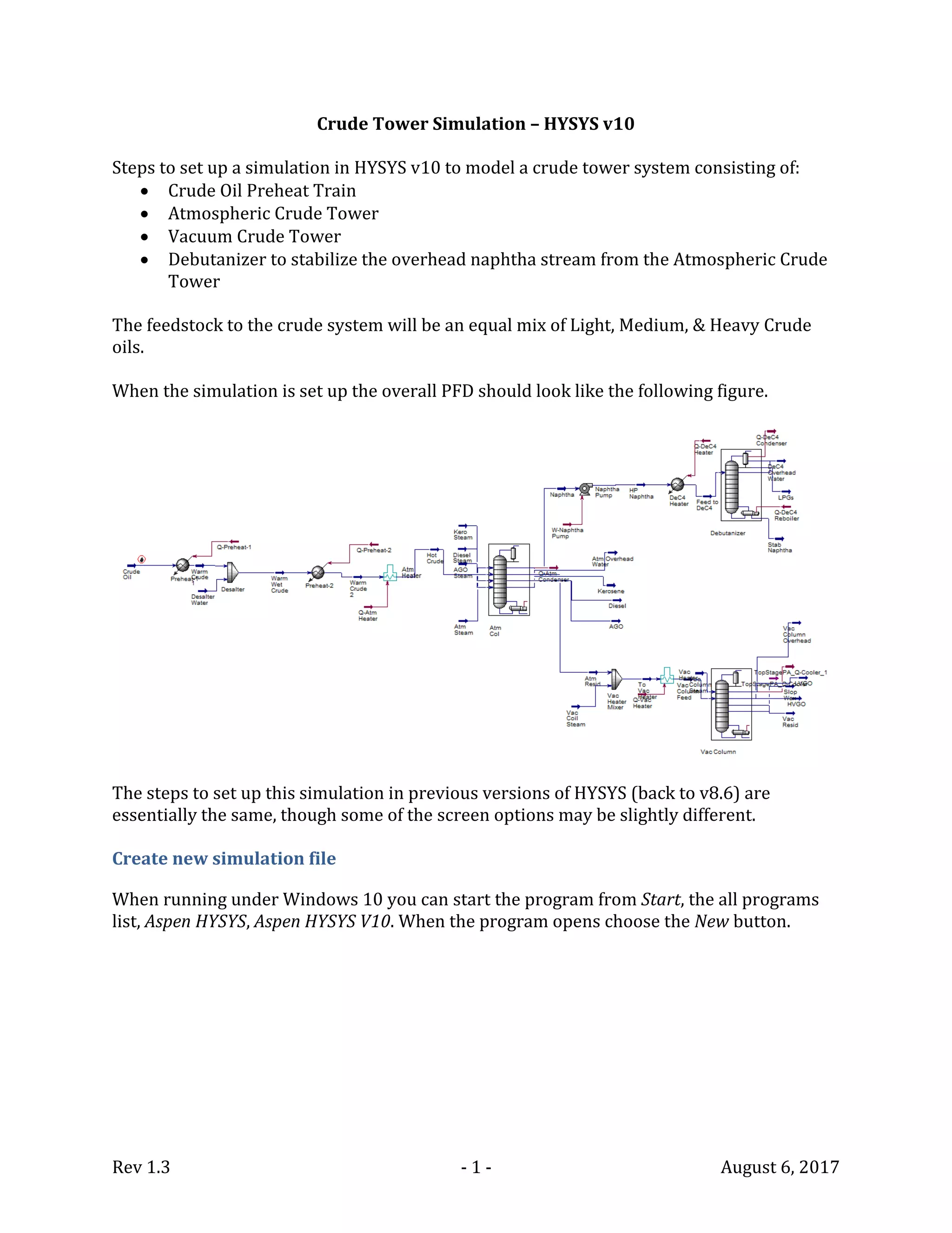 Crude tower simulation-hysys_v10 | PDF