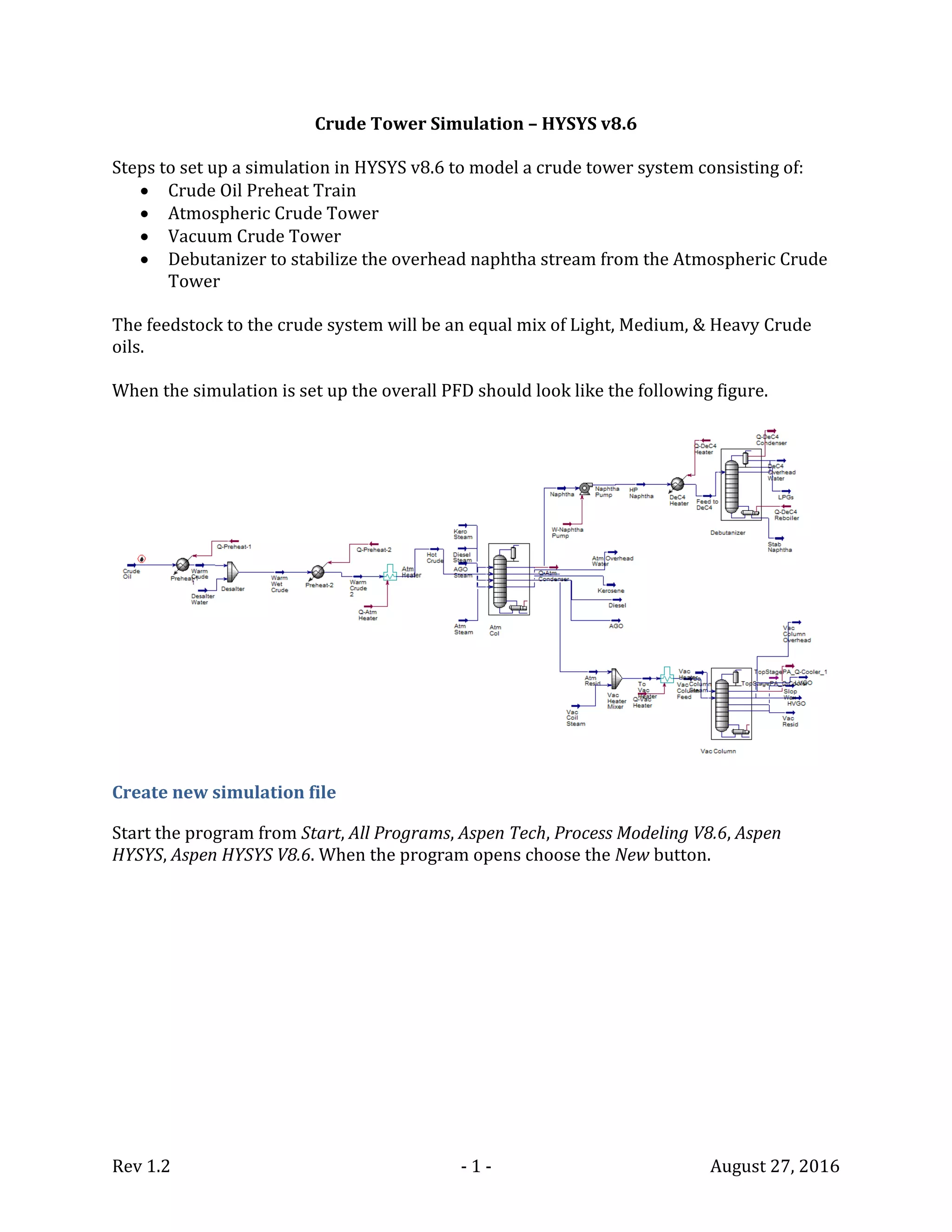 Crude tower simulation-hysys_v8.6 | PDF