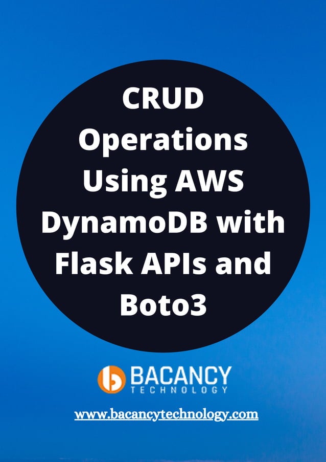 Crud operations using aws dynamo db with flask ap is and boto3 | PDF