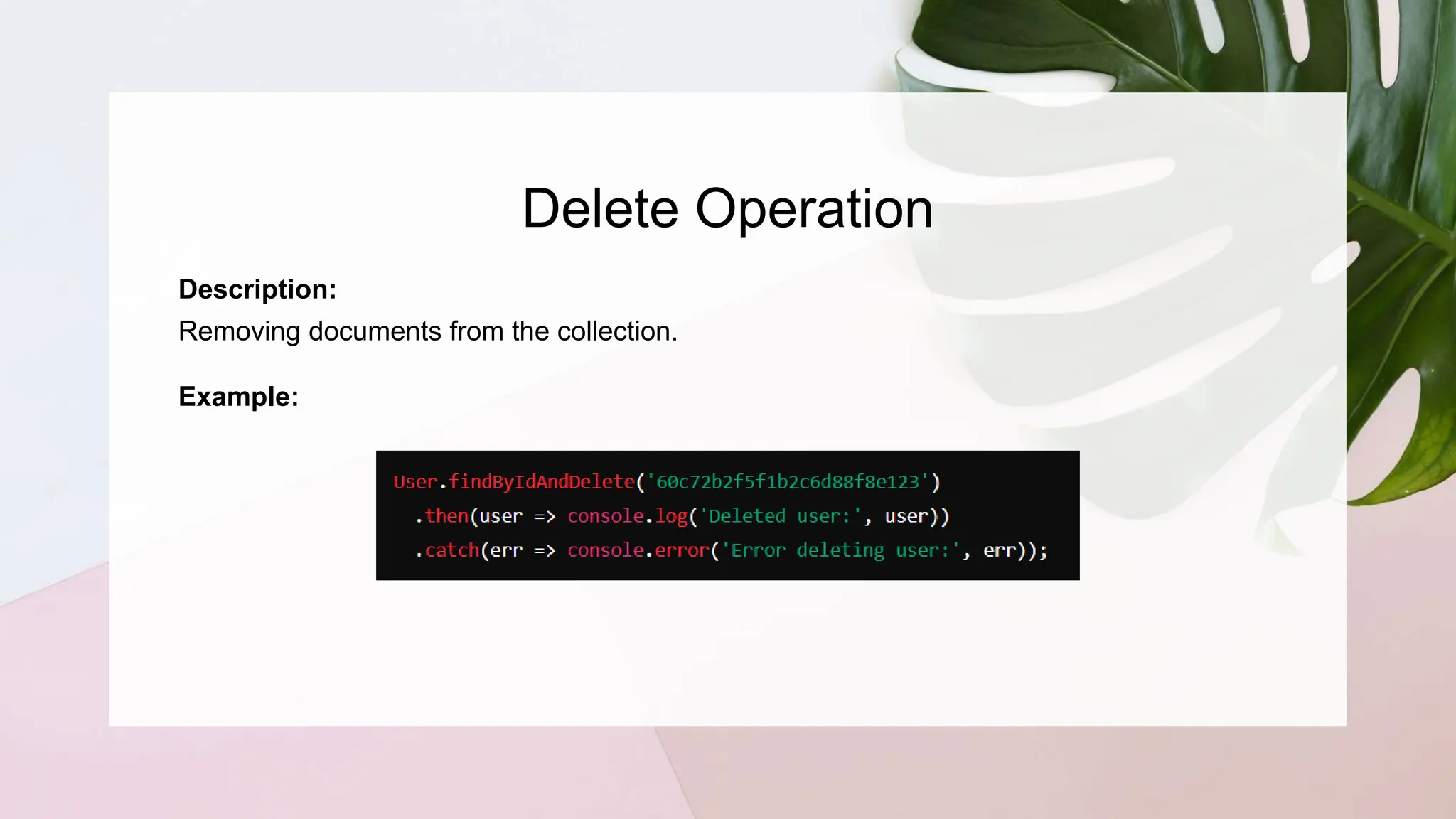 Enhanced CRUD Operations with Mongoose in Node.js Enhanced CRUD Operations with Mongoose in Node.js