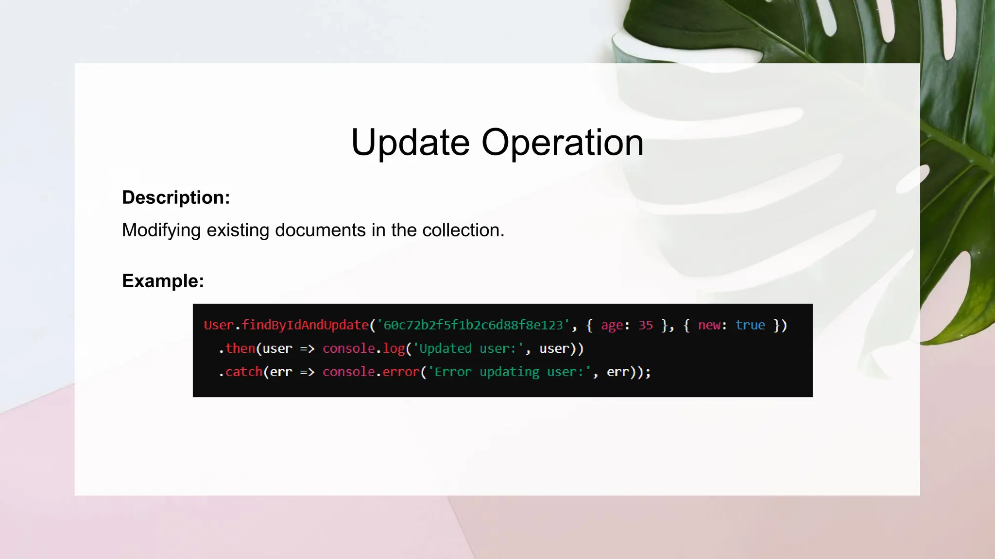 Enhanced Crud Operations With Mongoose In Nodejs