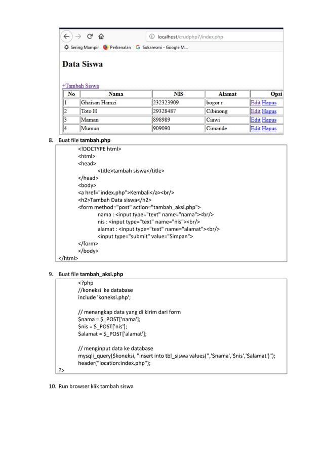Crud Php7 Mysq Li Bootstrap Pdf