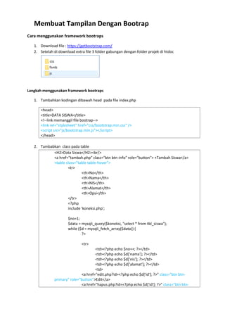 Crud php7 mysq li + bootstrap | PDF