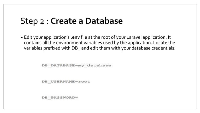 CRUD presentation of laravel application.pptx | Databases | Computer Software and Applications